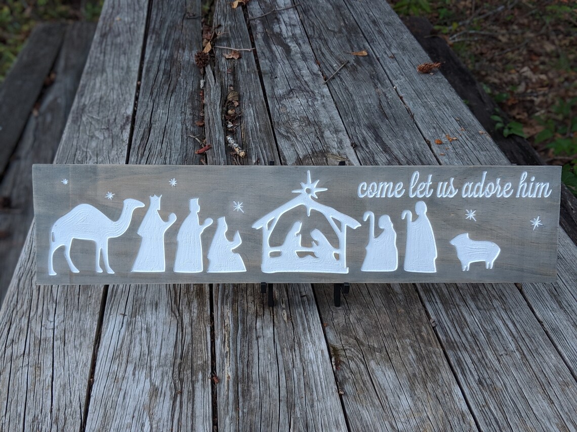 Nativity Sign - Etsy