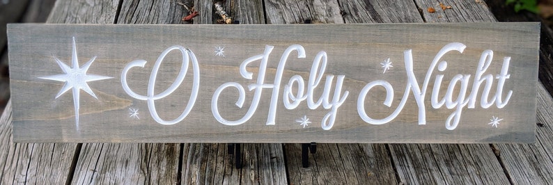O' Holy Night Sign - Etsy