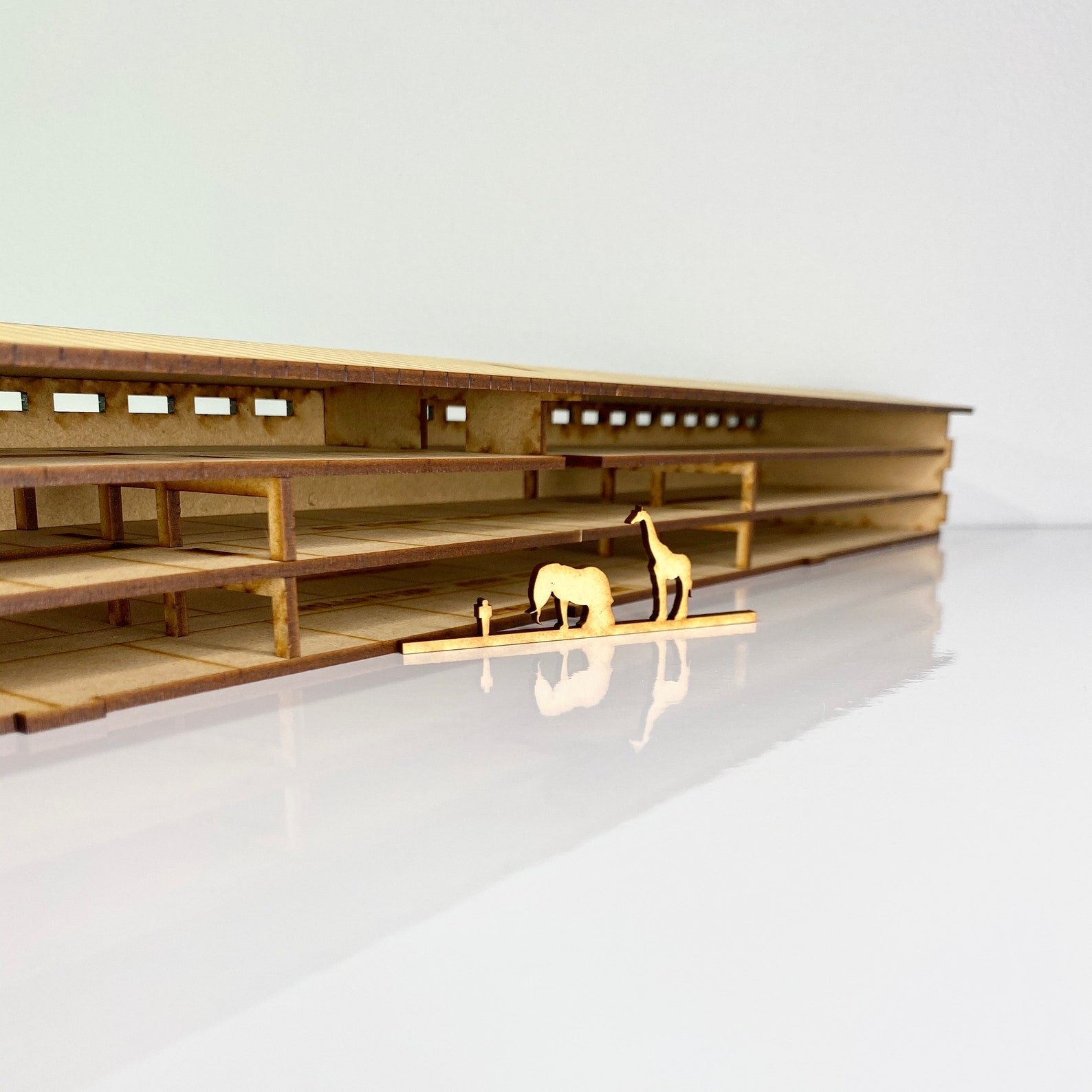 Noah’s Ark, 21 Inch Ark Model, 1:250 Scale Model of Noah's Ark ...