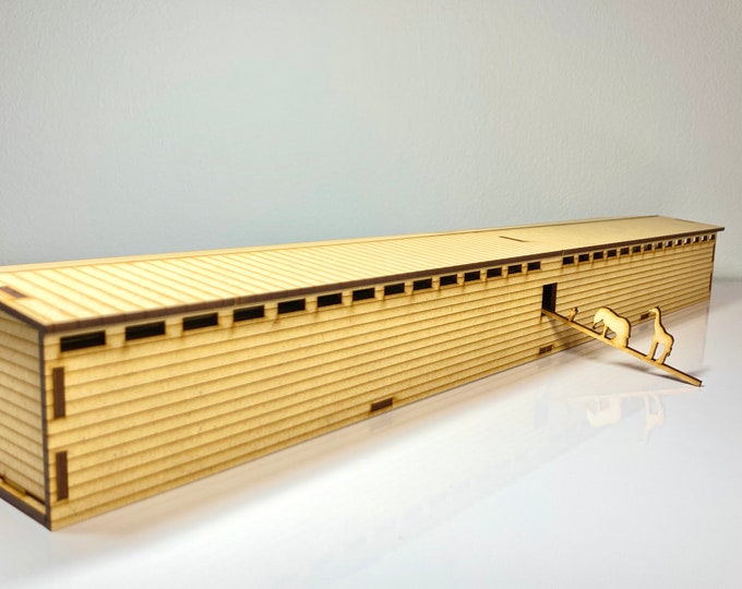 Noahs Ark 21 Inch Ark Model 1:250 Scale Model of Noah's - Etsy