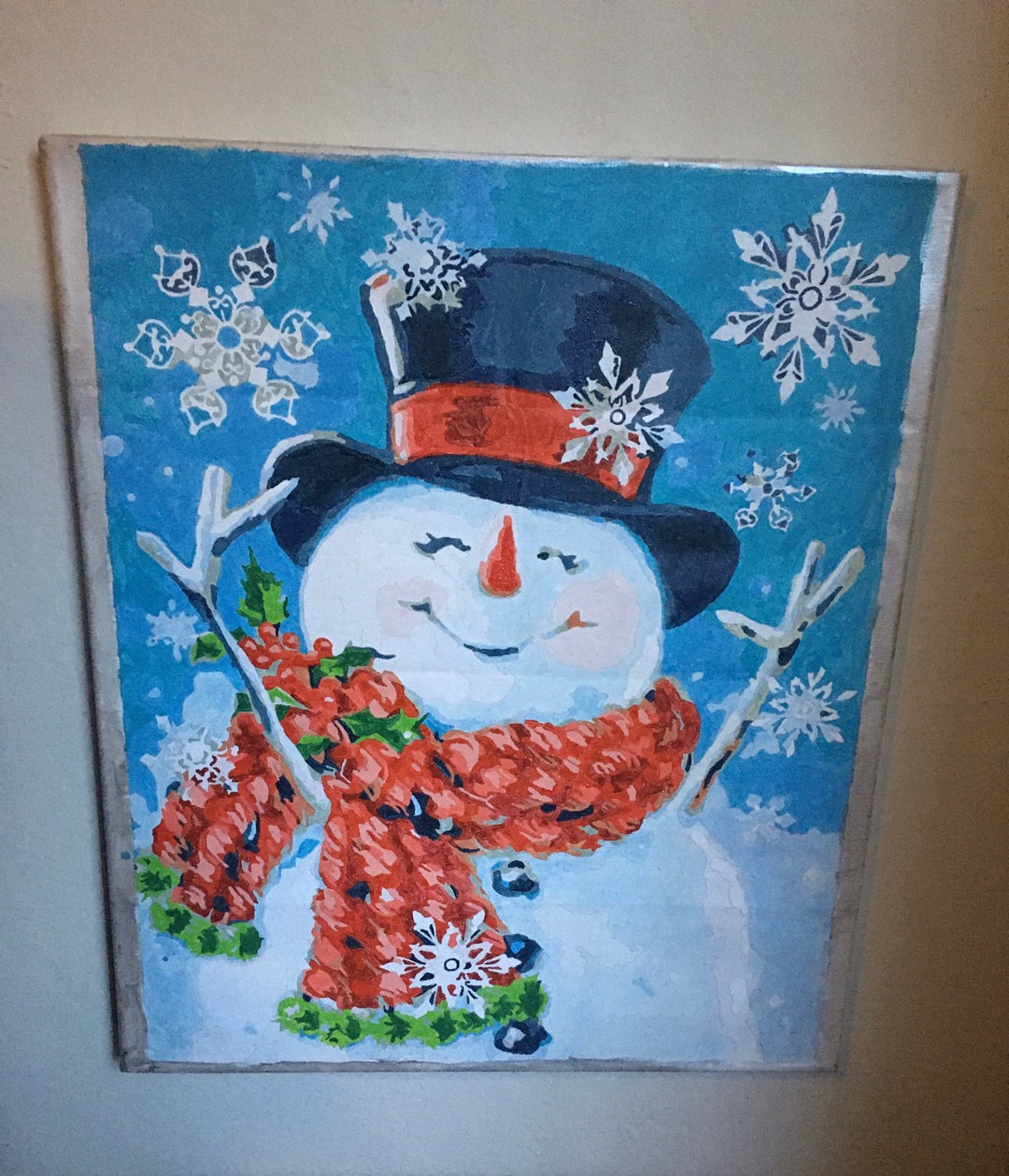 Snowman Painting - Etsy
