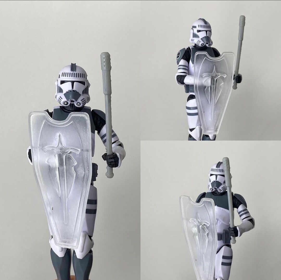 1:12 Clone Riot Shield and Baton for Black Series 6inch - Etsy