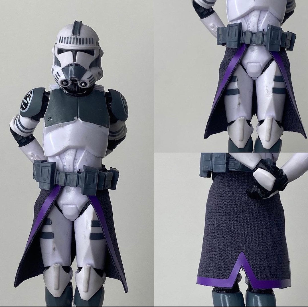 1:12 Realistic Grey and Purple Kama for Clone Trooper Black Series ...