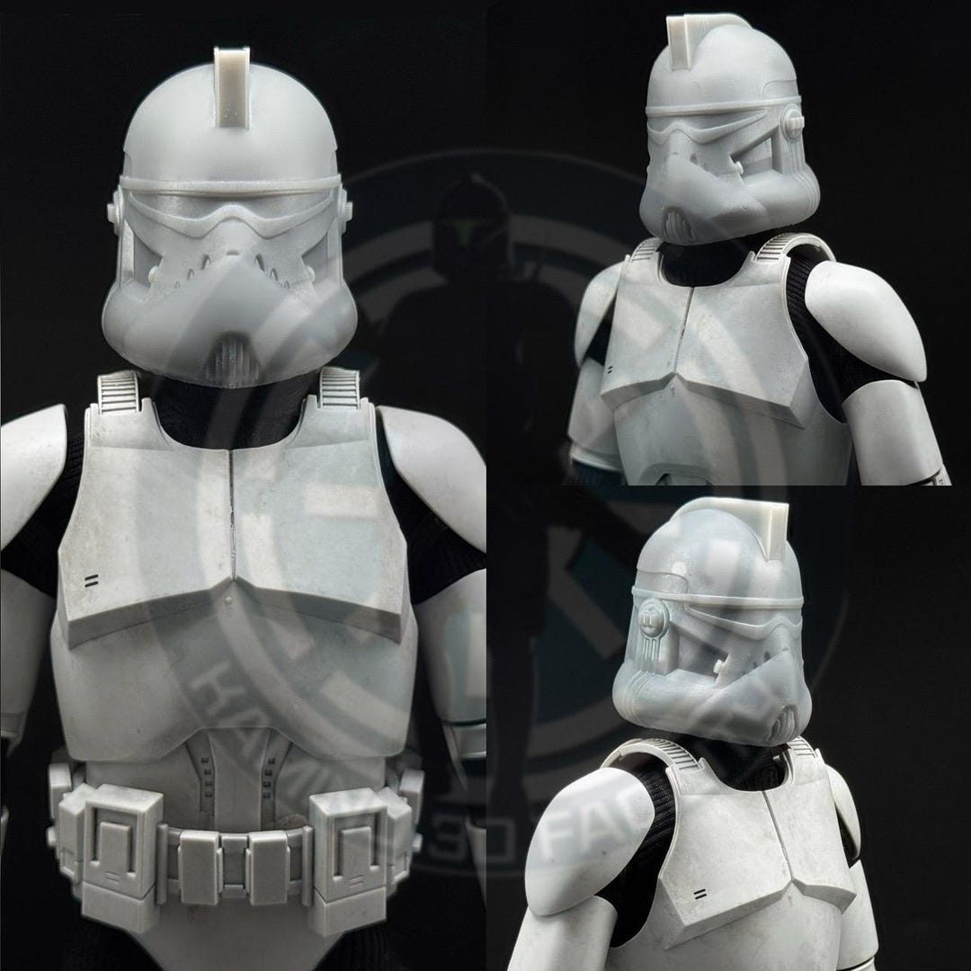 1:6 HT Captain Fordo Realistic Phase 2 Clone Trooper Helmet for Custom ...