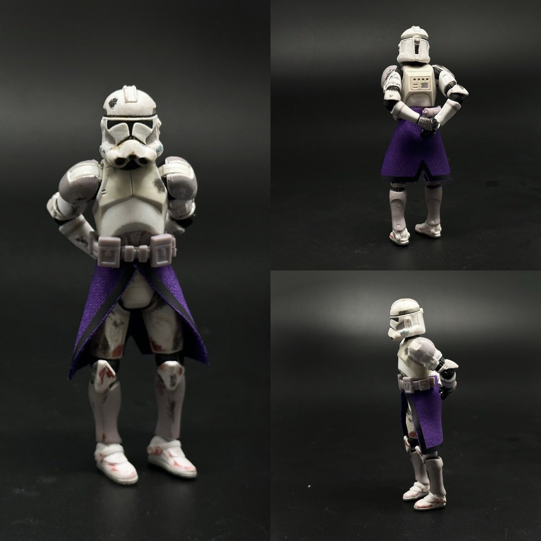 1:18 Custom Realistic Purple and Black Kama for Clone Trooper 3.75 ...