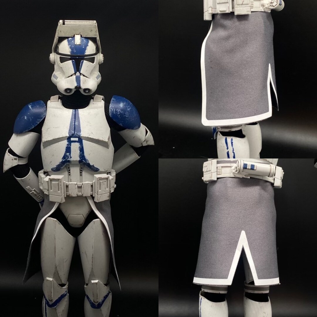 1:6 SS/HT Clone Trooper Realistic Grey/white Kama for Custom 12 Figure ...