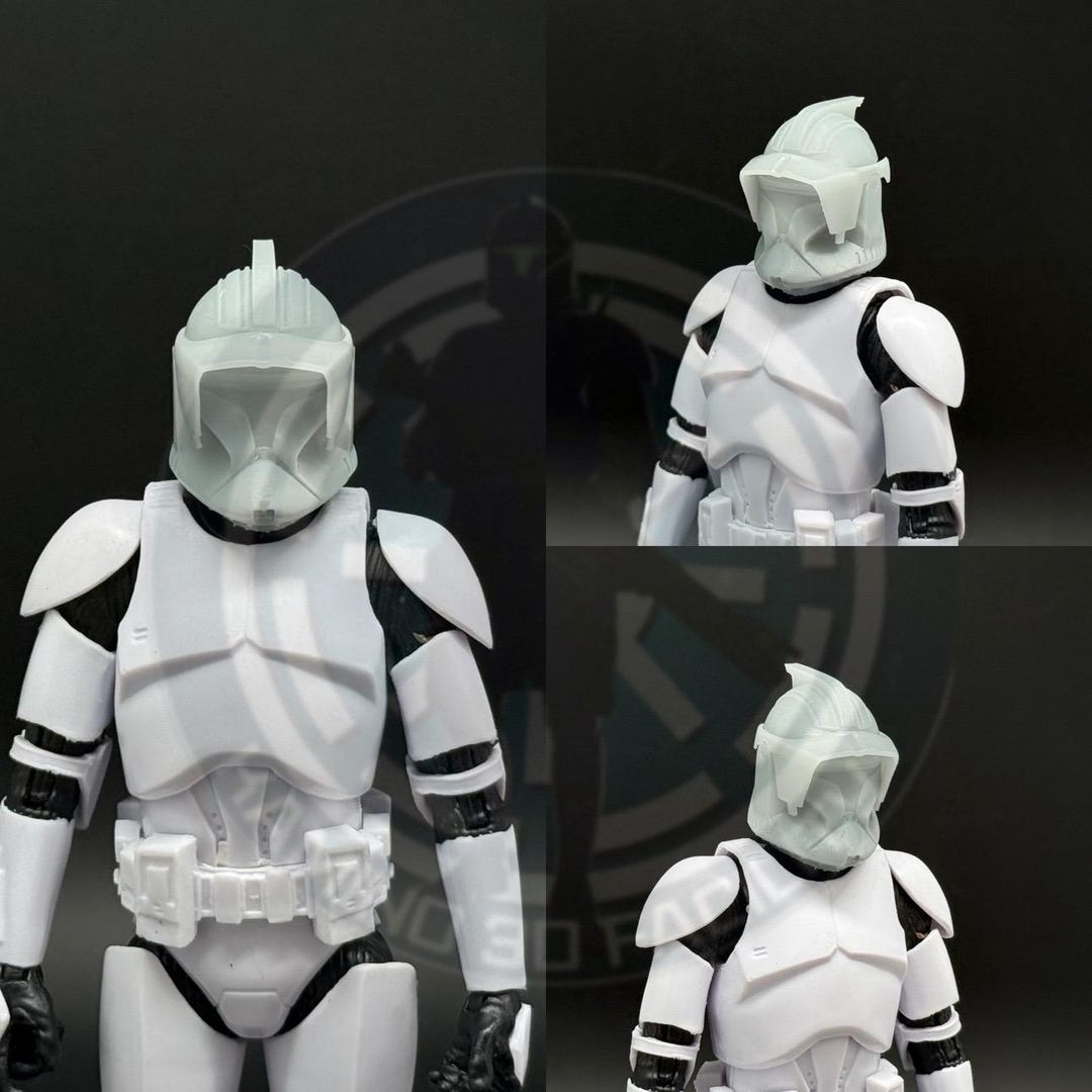 1:12 Phase One Heavy Clone Trooper Helmet for Black Series 6inch - Etsy