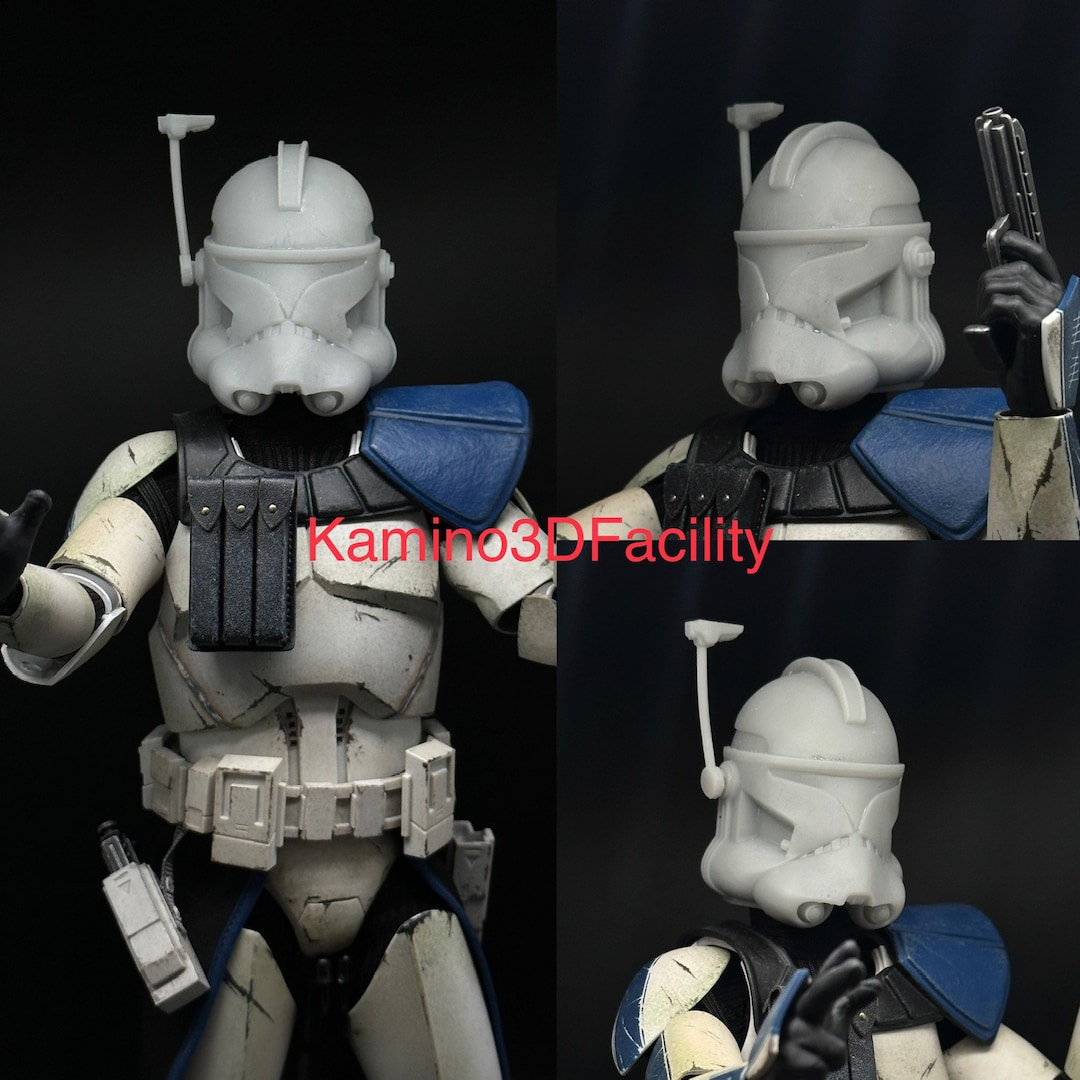 1:6 HT Captain Rex Realistic Clone Trooper Helmet for Custom 12in ...