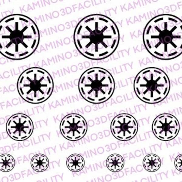 Galactic Republic Logo Decal - Etsy