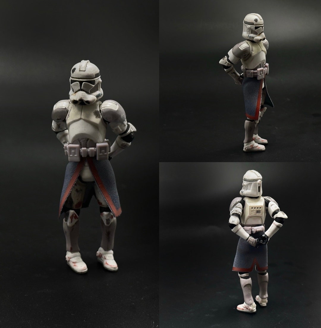 1:18 Custom Realistic Grey and Brown Kama for Clone Trooper 3.75 Inches ...