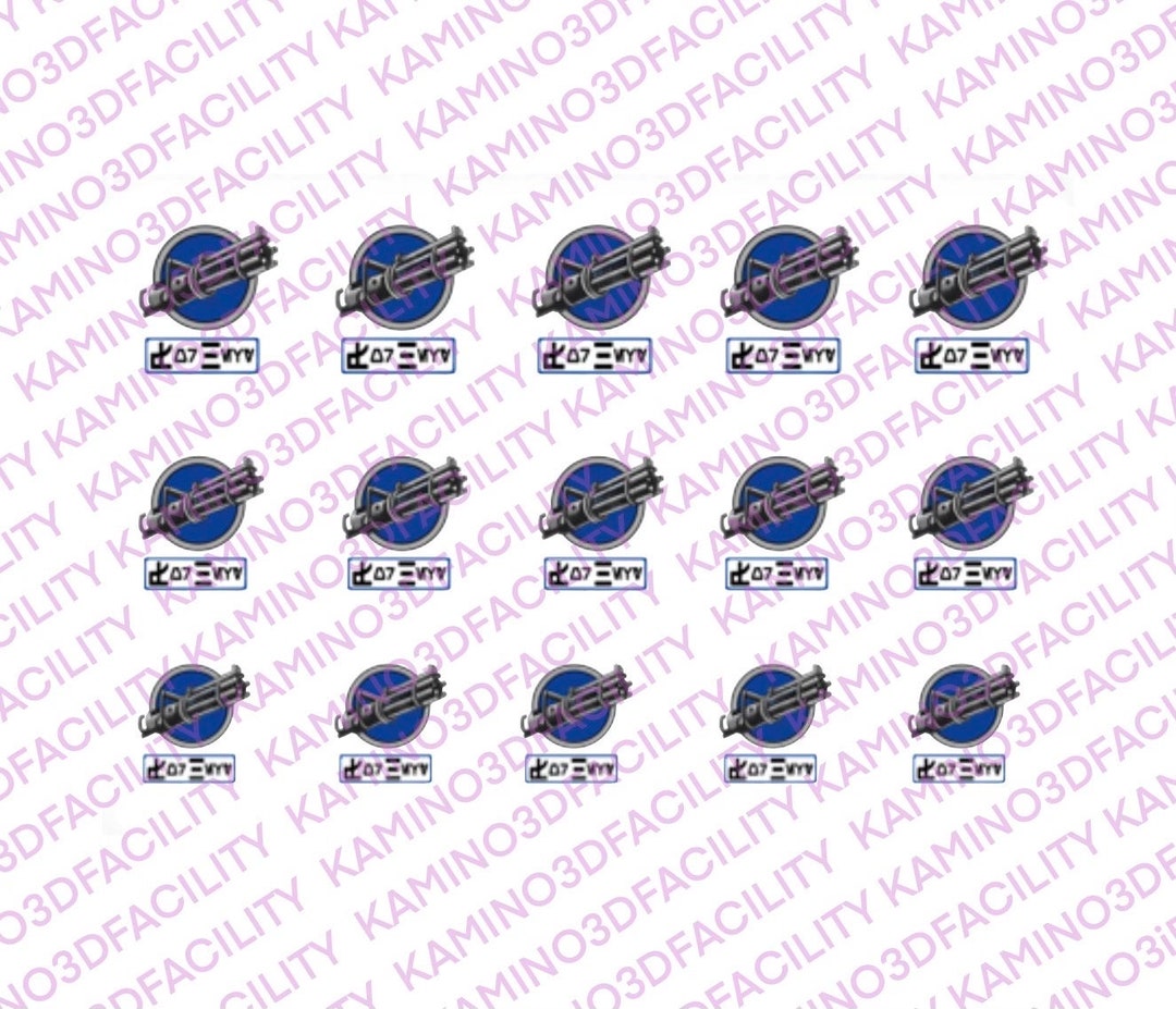 1:12 Echo/fives Waterslide Decals for Black Series 6inch - Etsy