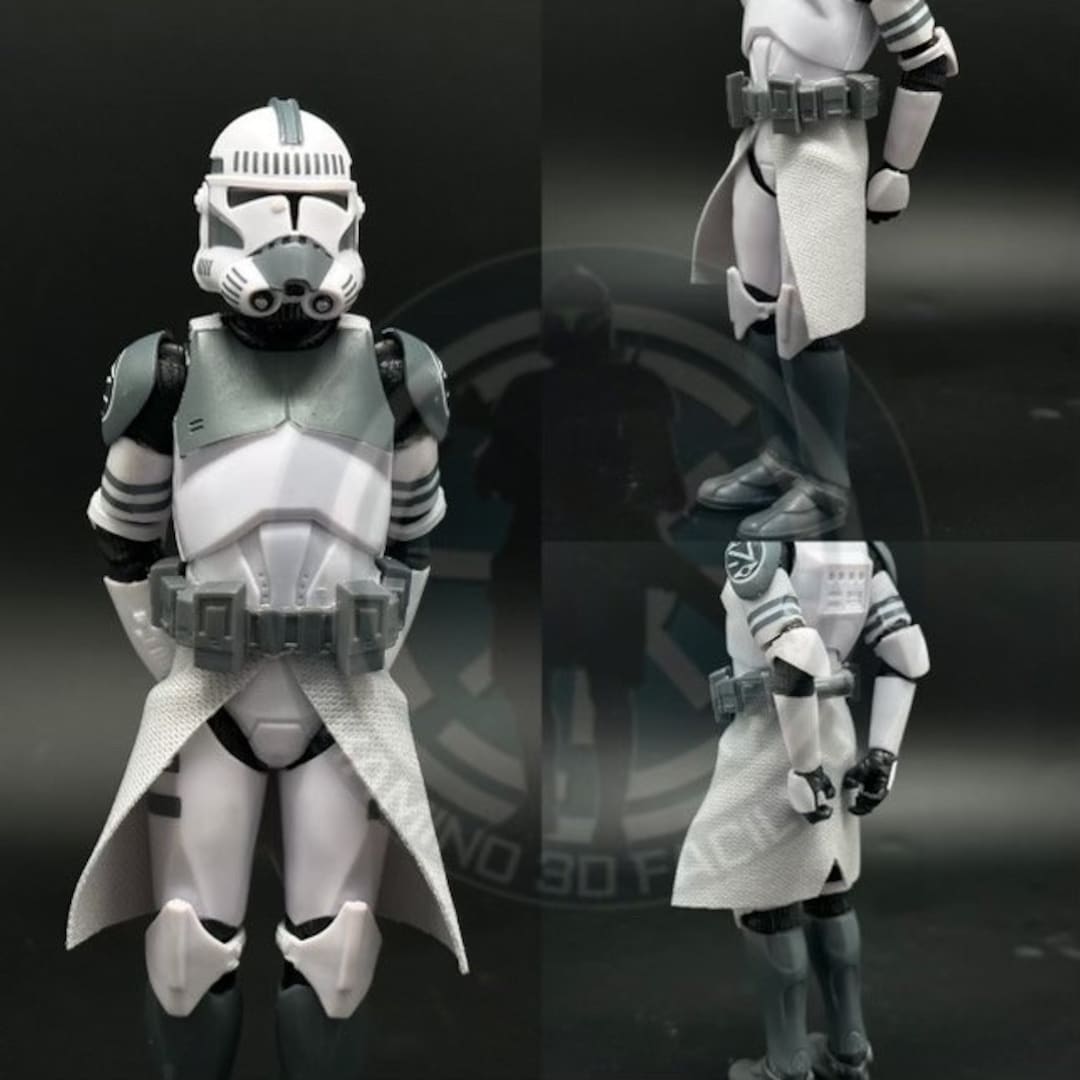 1:12 Custom Realistic Silver Kama for Clone Trooper Black Series 6inch ...
