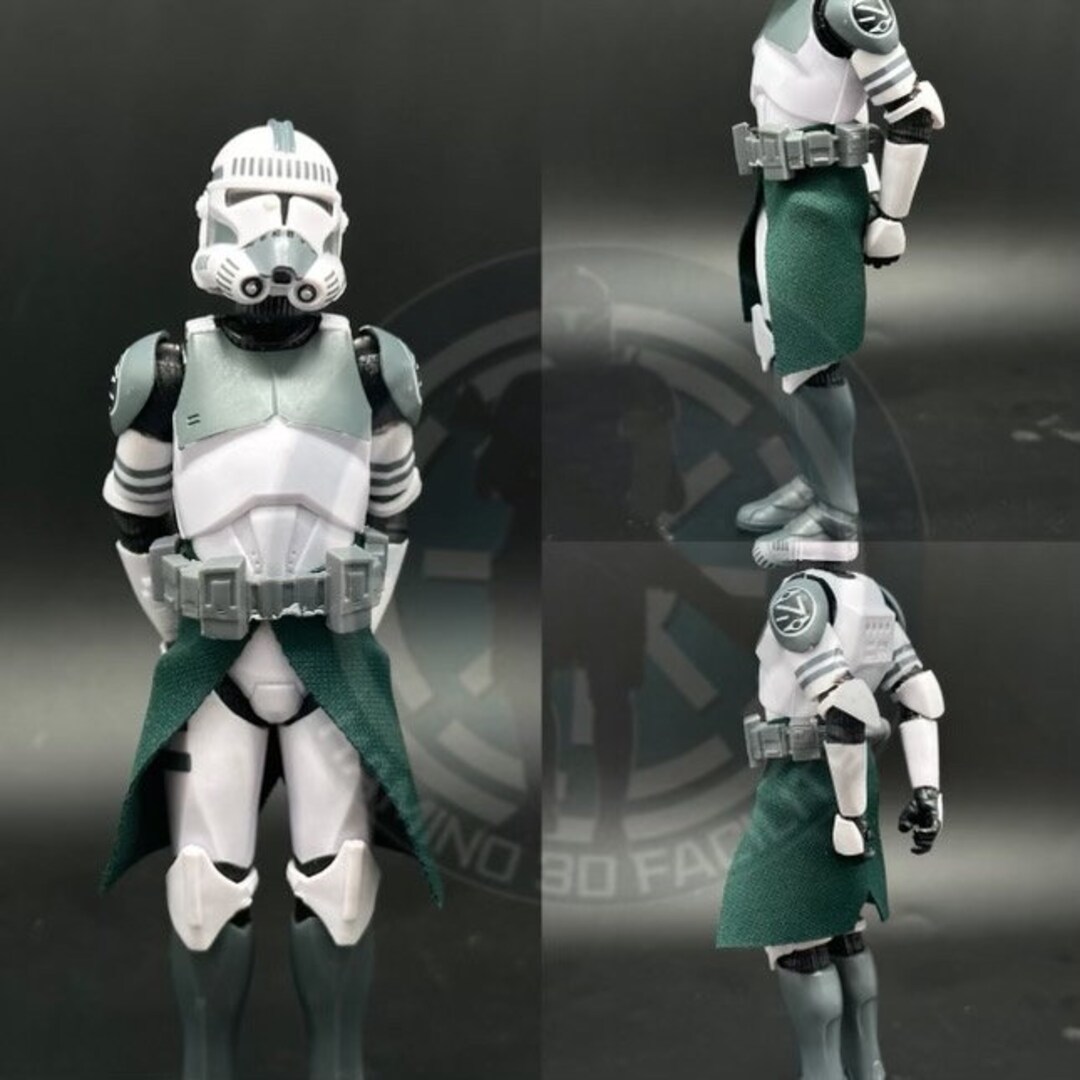 1:12 Custom Realistic Green Kama for Clone Trooper Black Series 6inch ...