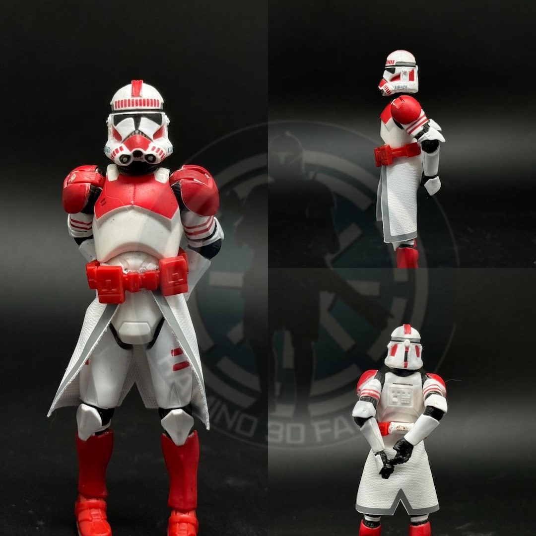1:18 Custom Realistic Grey and White Kama for Clone Trooper 3.75 Inches ...