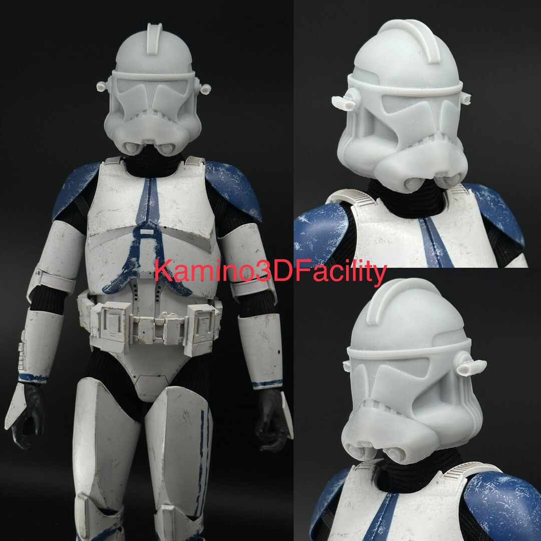 1:6 HT Clone Trooper Phase 2 Spotlight Helmet for Custom 12in Figure - Etsy