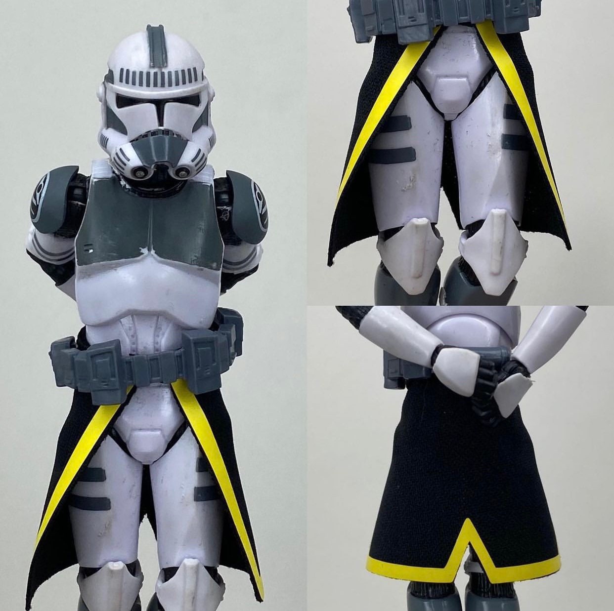 1:12 Custom Realistic Black and Yellow Kama for Clone Trooper - Etsy