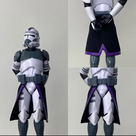 1:12 Realistic Black and Purple Kama for Clone Trooper Black - Etsy