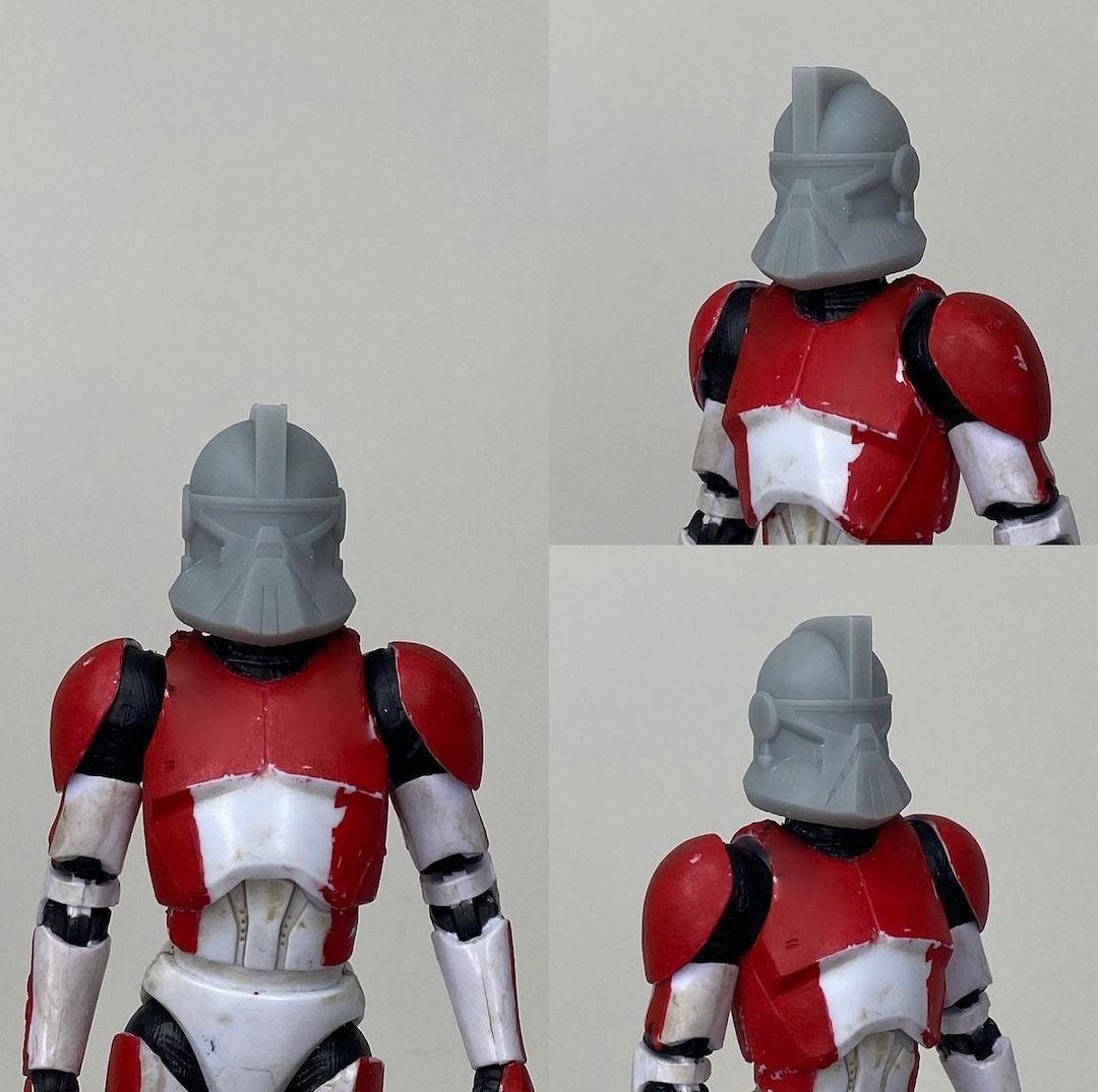 1:12 Phase 2 Captain Fordo Clone Trooper Helmet for Black Series 6inch ...