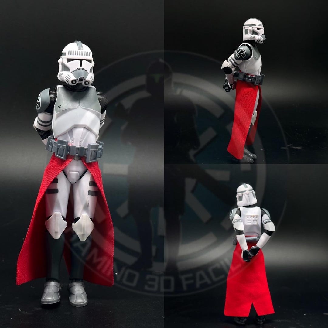 1:12 Custom Alpha (red) Kama for Clone Trooper Black Series 6inch - Etsy