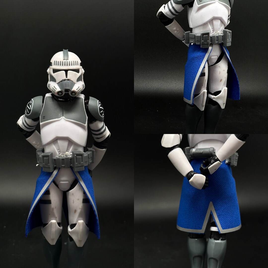 1:12 Realistic Blue and Grey Kama for Clone Trooper Black Series 6inch ...
