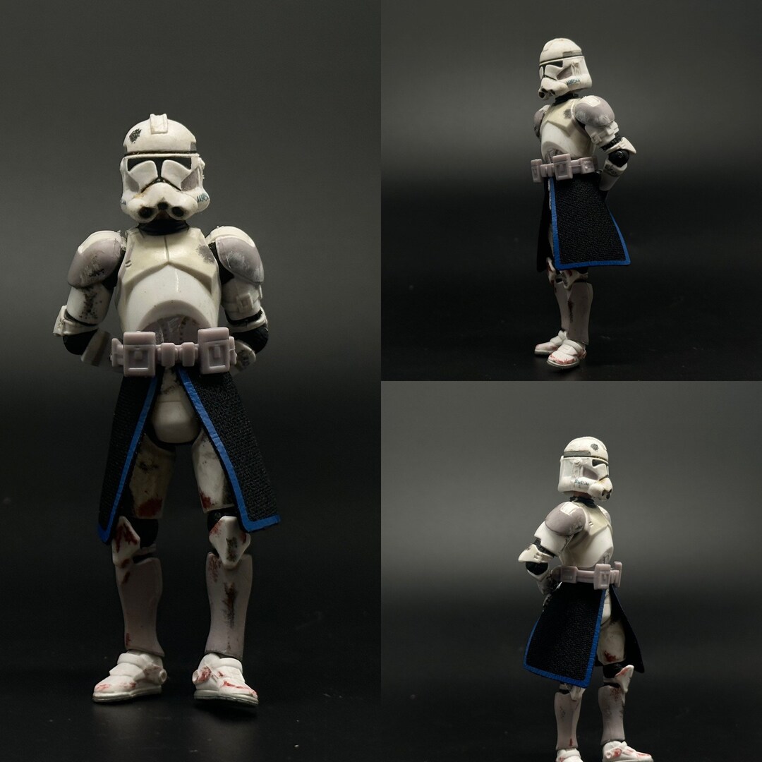 1:18 Black and Blue Kama for Clone Trooper 3.75 Inches - Etsy
