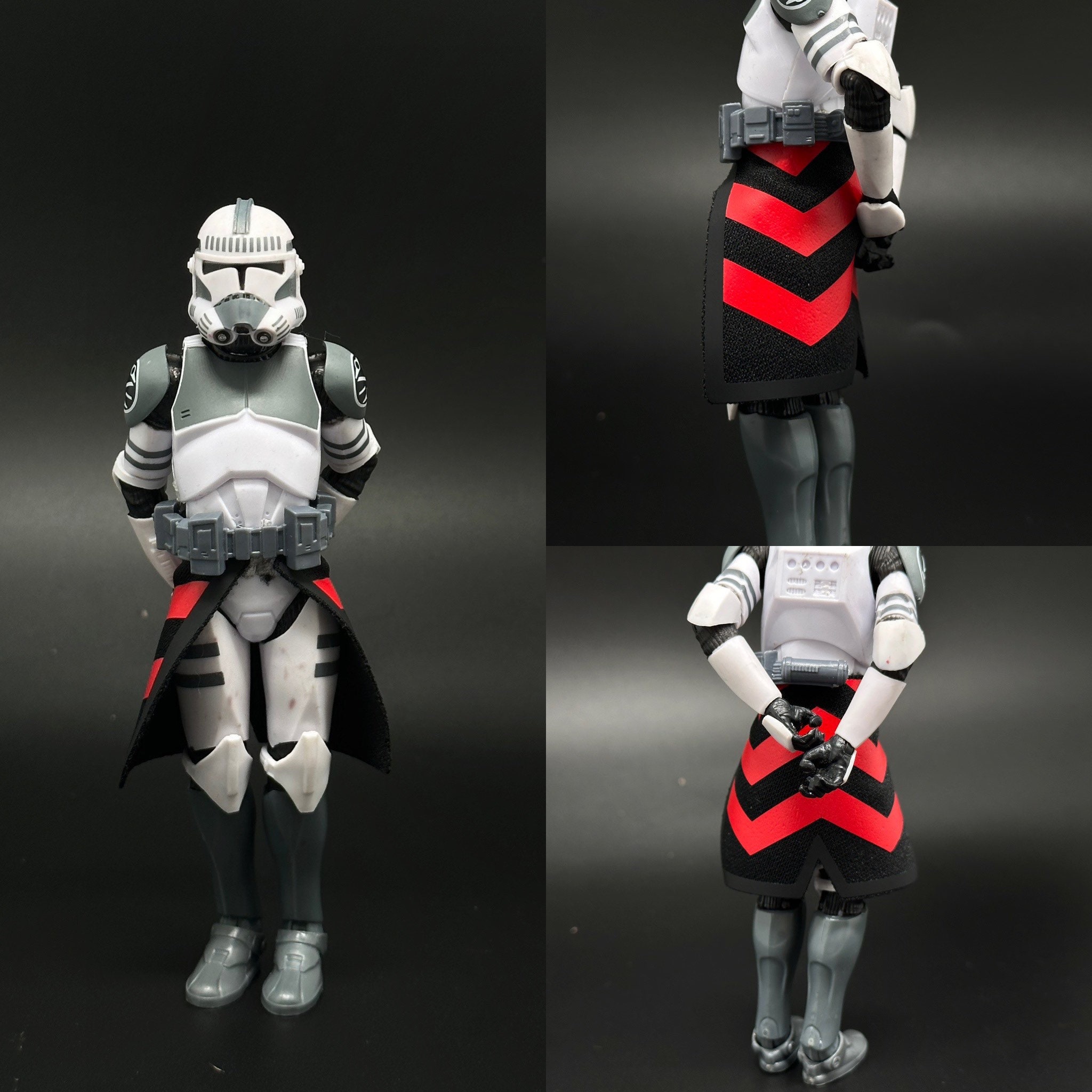 1:12 Custom Realistic ARC Fives Kama V2 for Clone Trooper Black Series ...