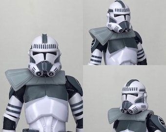 Captain Howzer Realistic Pauldron Bad Batch 1/12 & 1/6 Scale Black ...