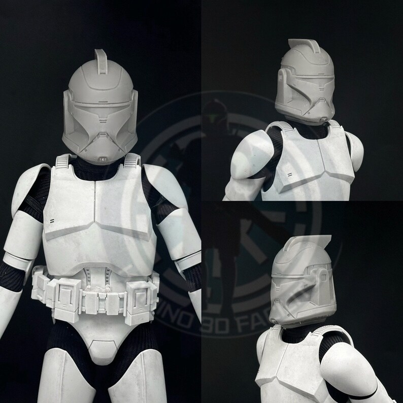 1:6 HT GC Phase One Clone Trooper Helmet for Custom 12in Figure - Etsy