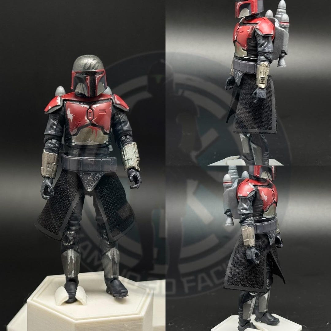 1:18 Mando Black and Black Kama for Clone Trooper 3.75 Inches - Etsy