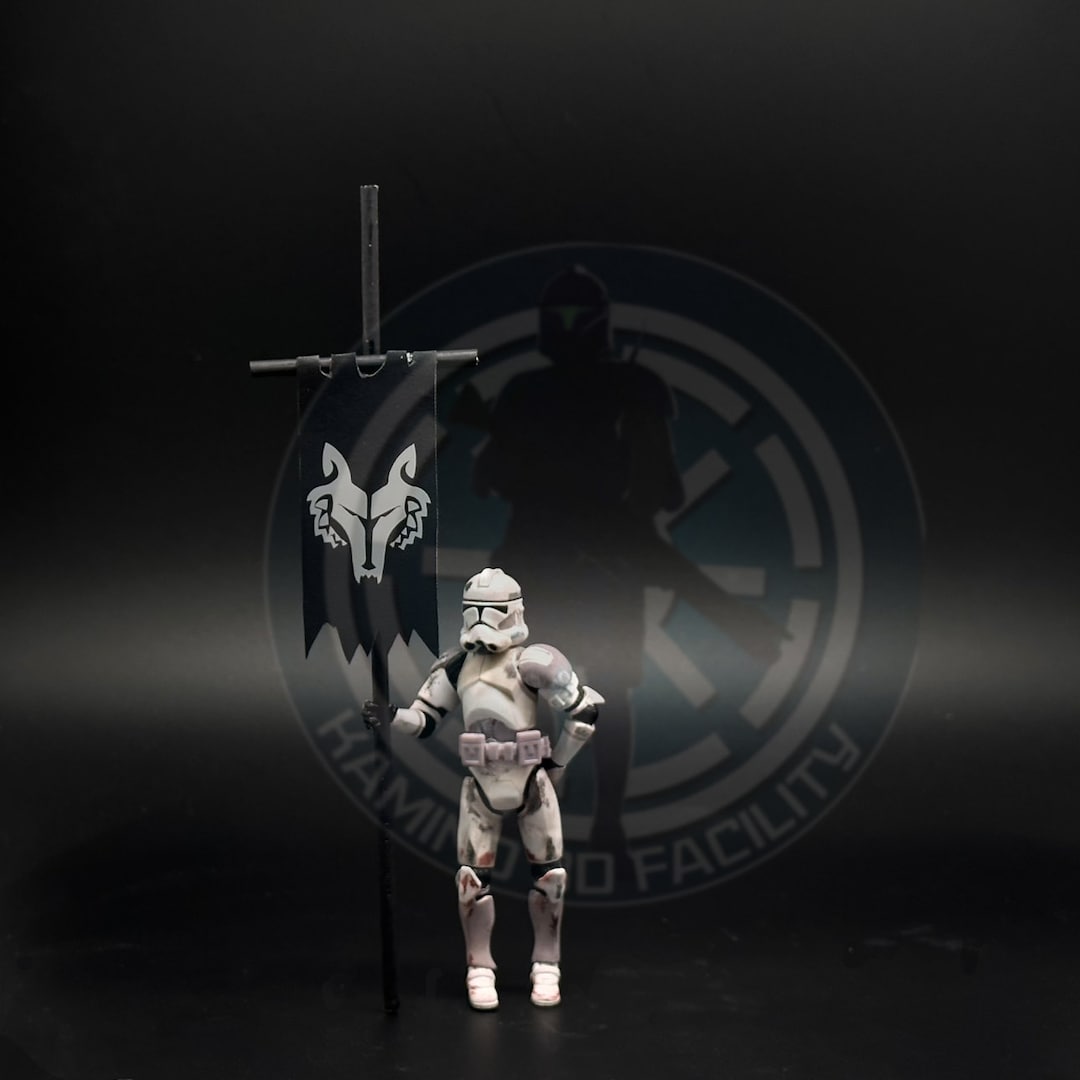 1:18 Custom Wolfpack Banner for Clone Trooper 3.75 Inches - Etsy