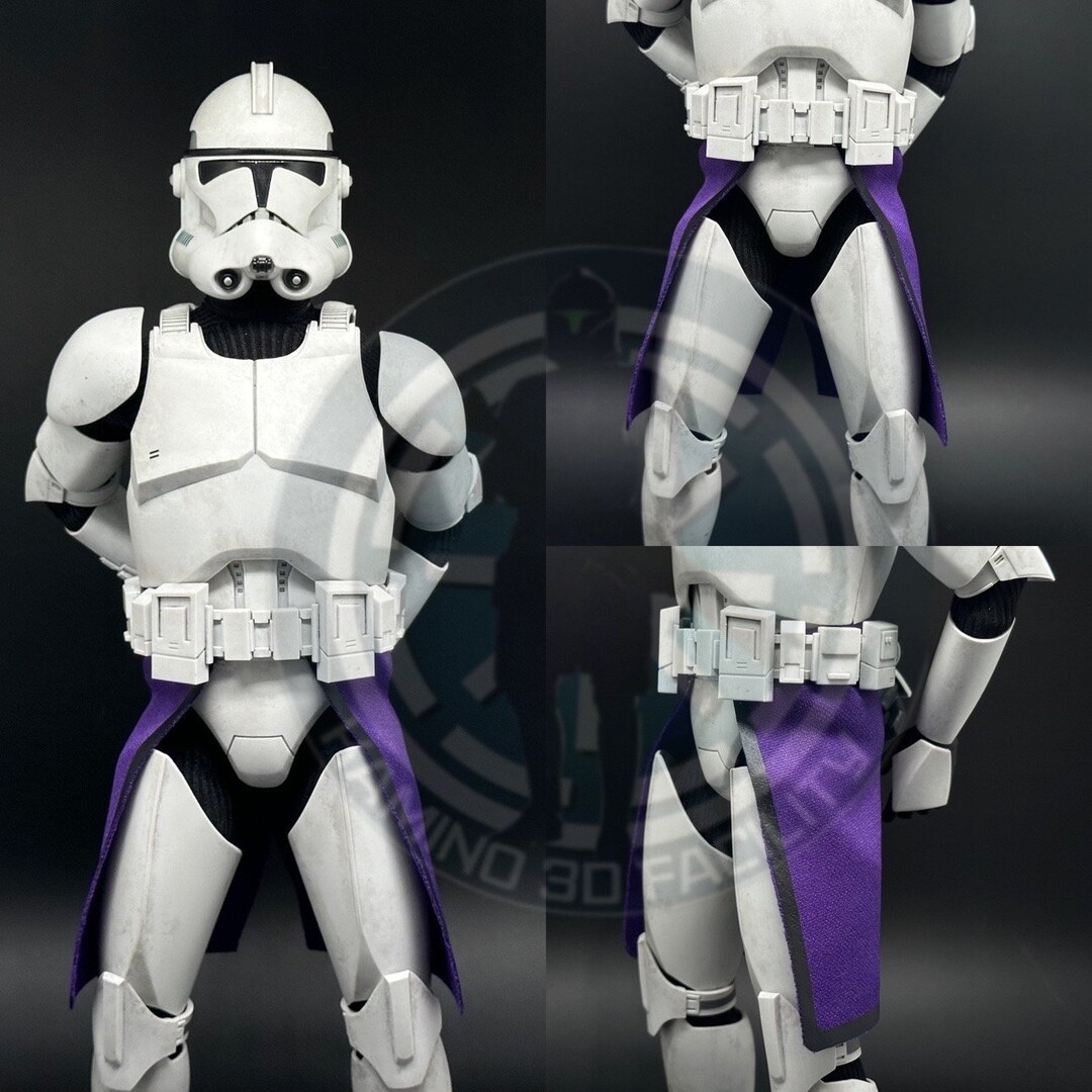 1:6 HT Clone Trooper Realistic Purple and Black Kama for Custom 12 ...