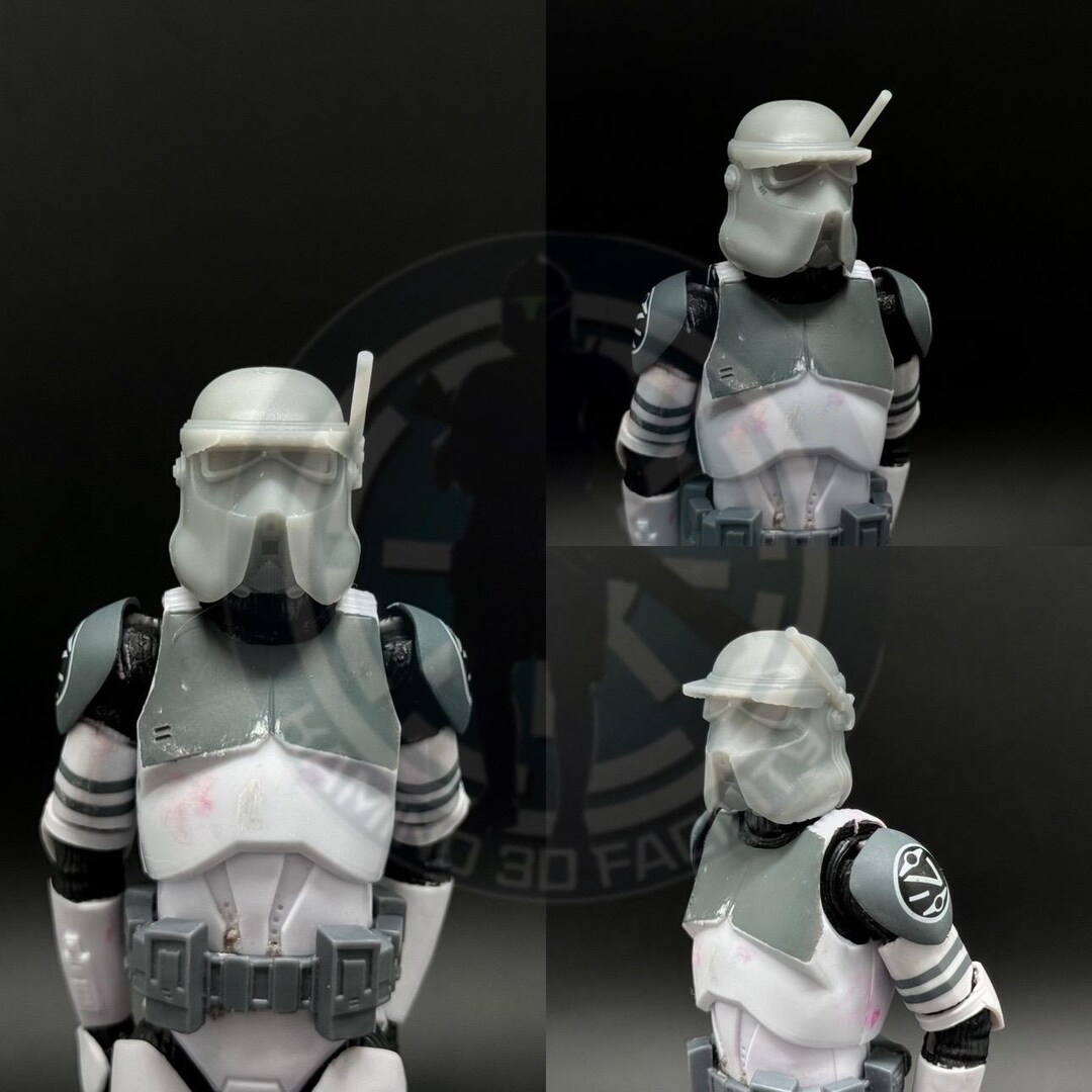 1:12 AT-RT Driver Clone Trooper Helmet for Black Series 6inch - Etsy