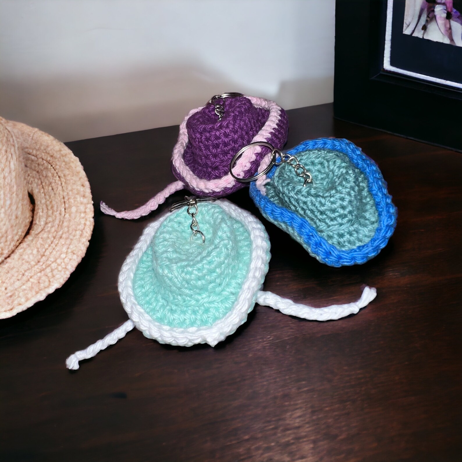 Cowboy Hat Keychains - Etsy