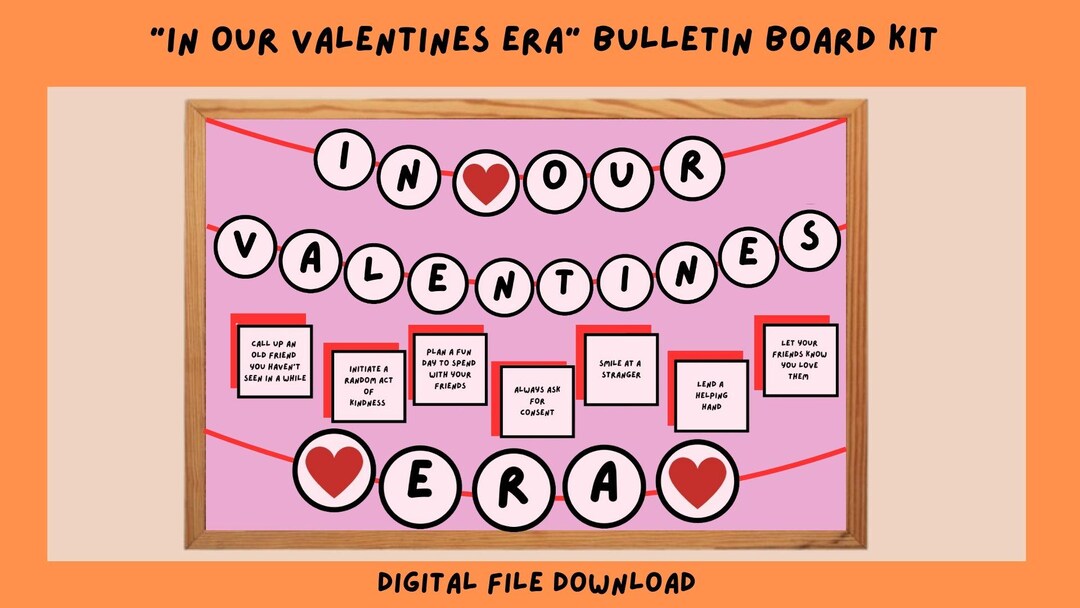 In Our Valentines Era Bulletin Board - Downloadable and Printable PDF ...
