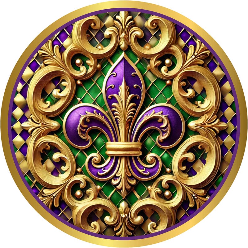 Fleur De Lis Metal Sign - Etsy