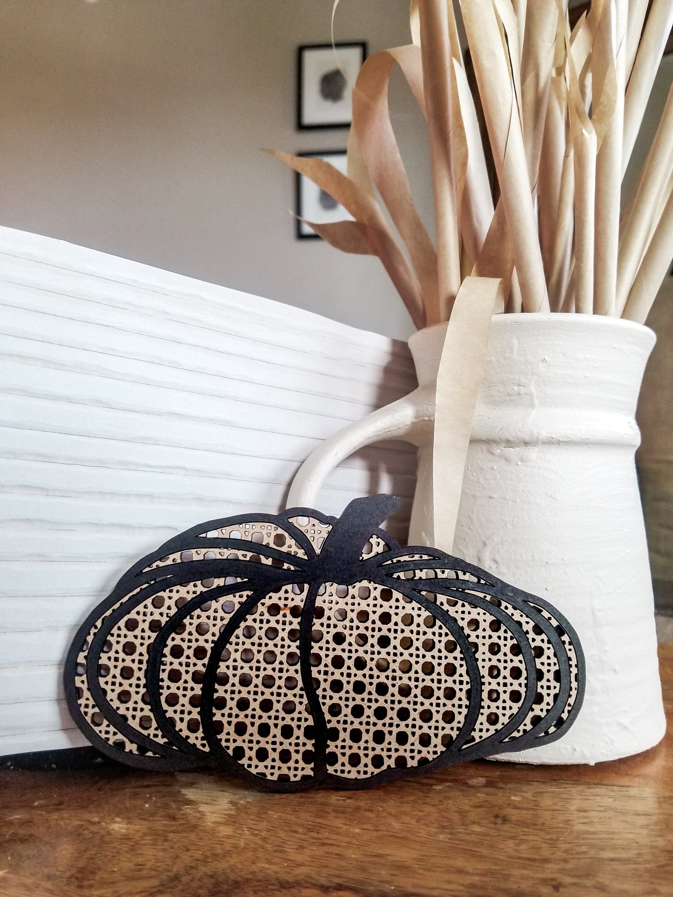 Rattan Cane Pumpkin digital File Digital Laser Cut File | Etsy