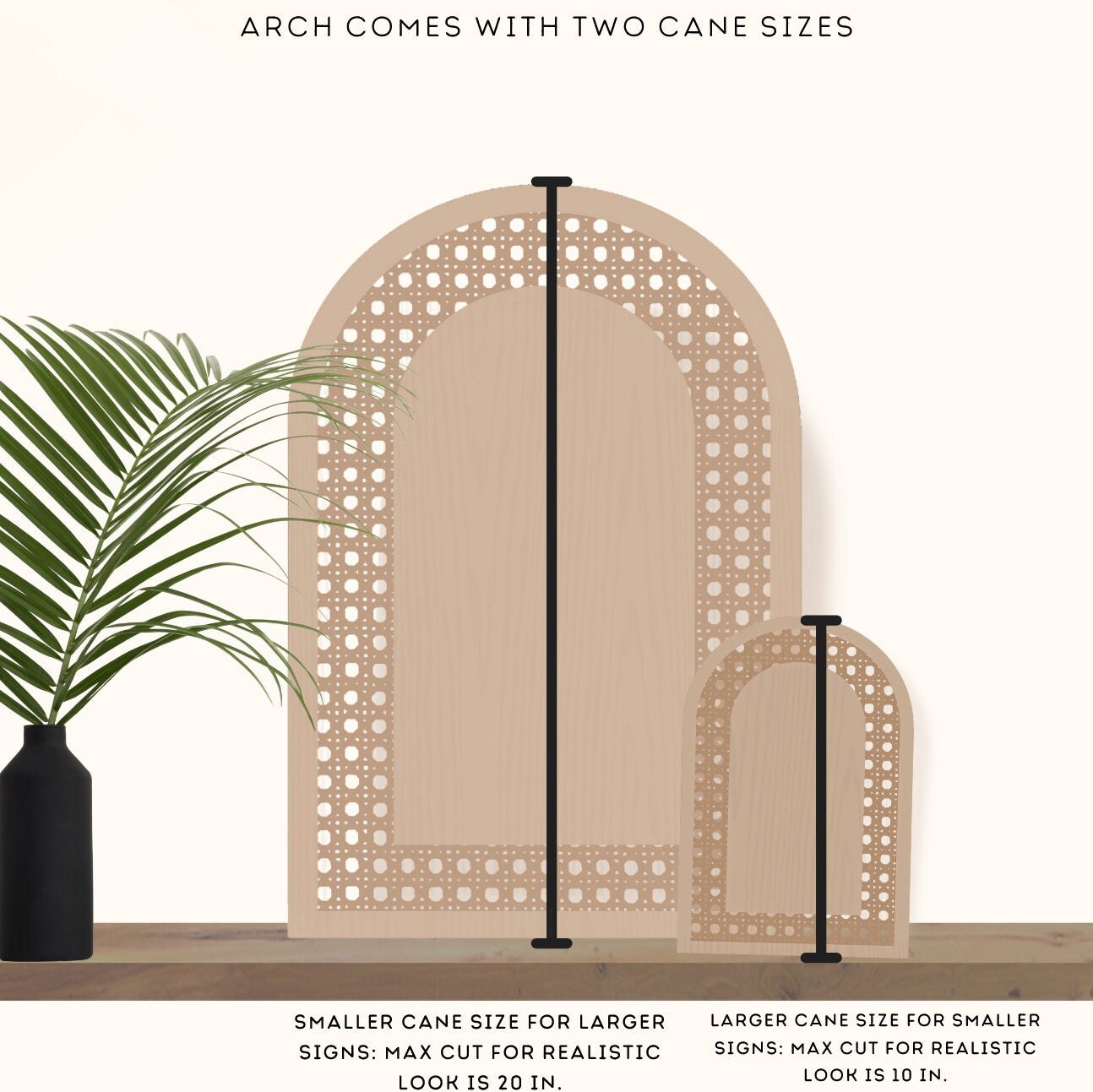 SVG Rattan Cane Arch Sign Backer Bundle Digital Laser Cut | Etsy