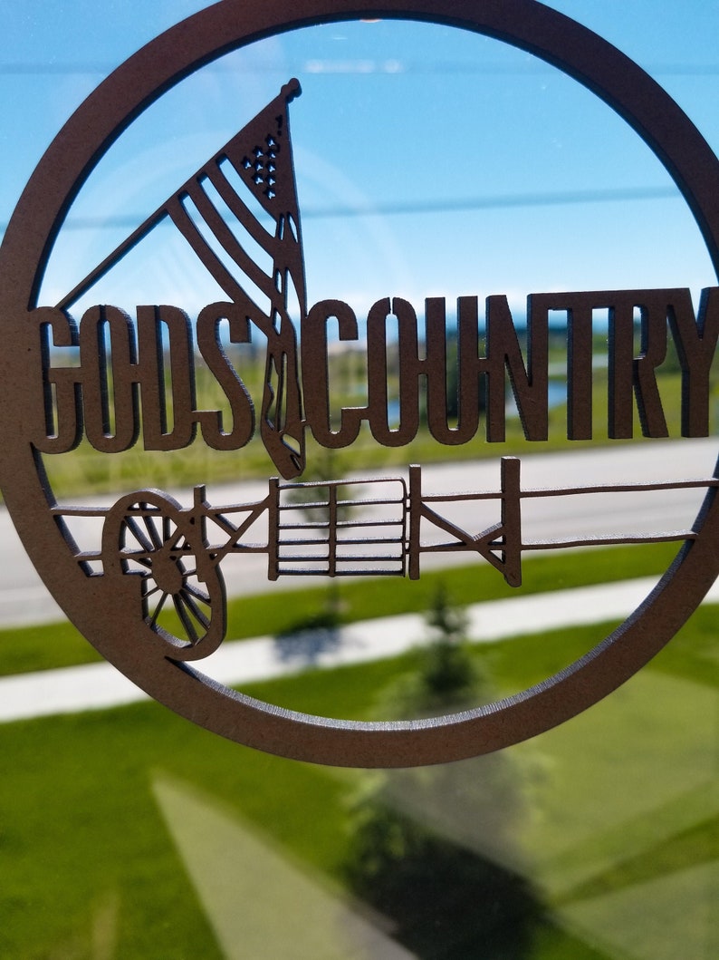 Gods Country American Patriotic Door Welcome Sign Digital - Etsy