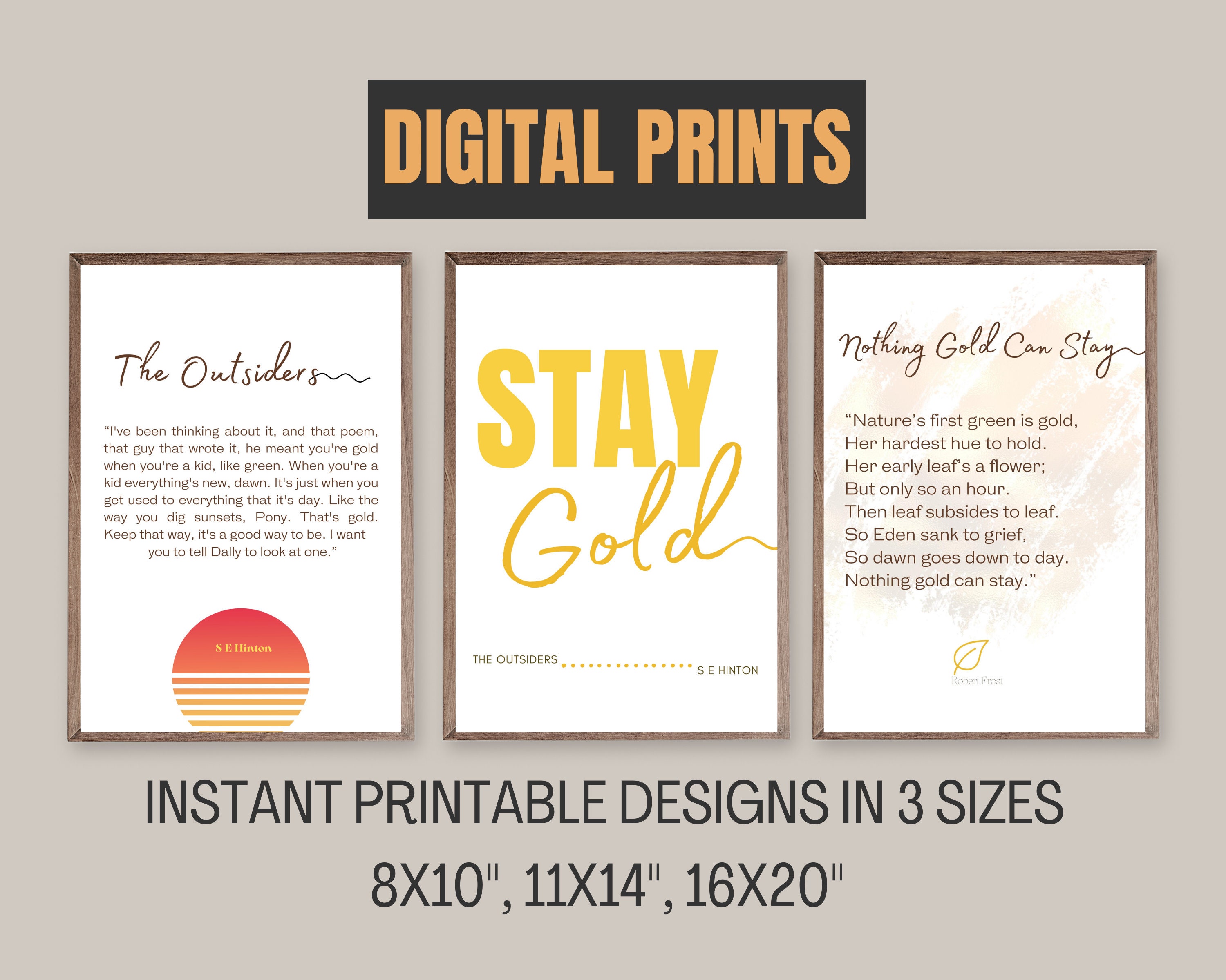 The Outsiders Stay Gold Poem