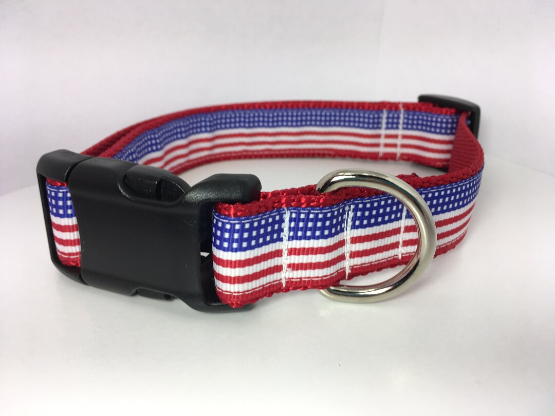 American Flag Dog Collar - Etsy