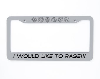 Dungeons and Dragons License Plate Holder - Etsy