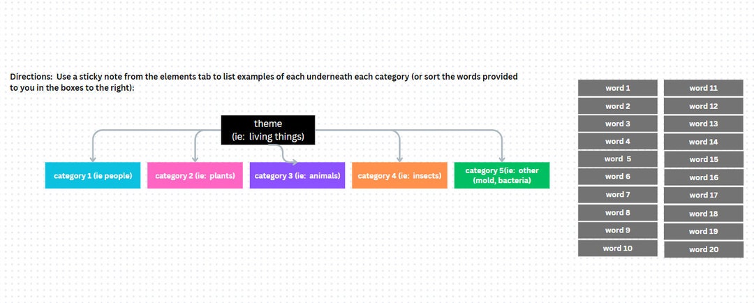Word Sorting Word Classification Vocabulary Practice Customizable ...