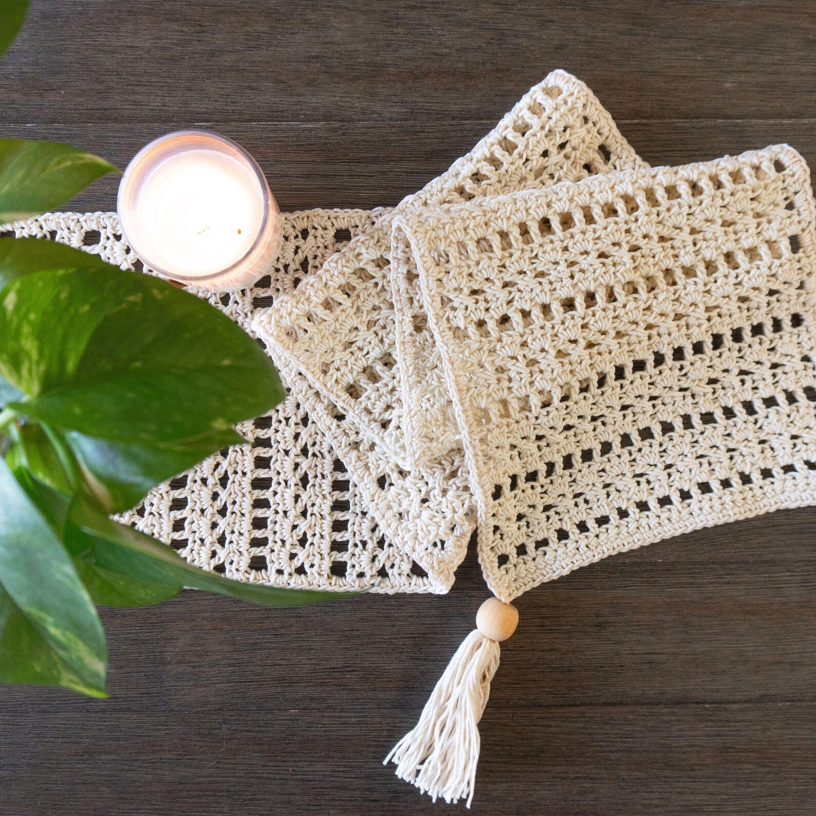 Crochet Table Runner Pattern PDF, Crochet Table Runner Boho, Crochet ...