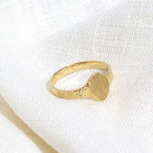 Pinky Ring in 10k Gold | Dainty Pinky Ring | 10k Gold Pinky Ring | Womens' Pinky Ring - Etsy