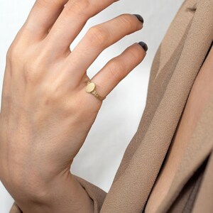 Pinky Ring in 10k Gold | Dainty Pinky Ring | 10k Gold Pinky Ring ...