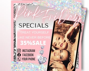 Pink Friday Template - Etsy