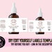 DIY Hair Growth Oil Label Design, Do It Yourself Product Label Design ...
