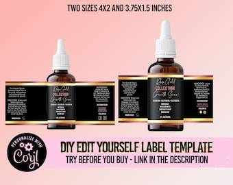 DIY Hair Growth Oil Label Design, Do It Yourself Product Label Design ...