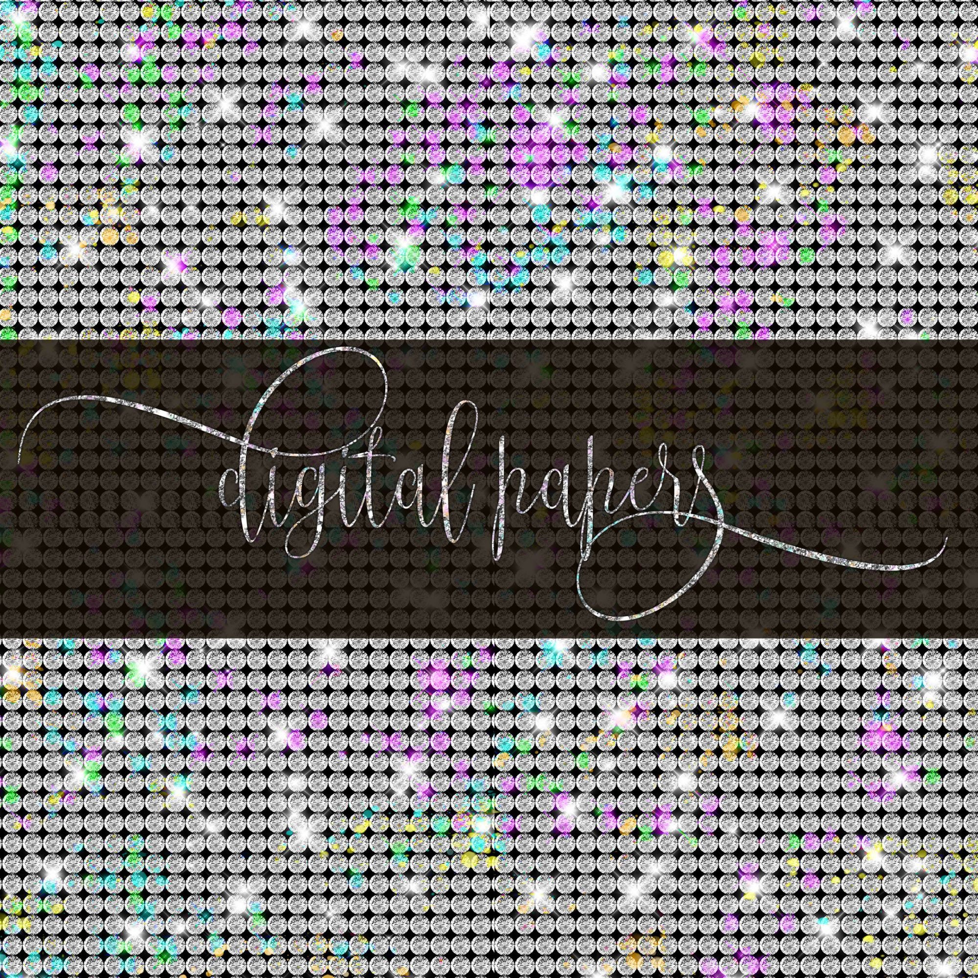 Glitter Diamond Digital Paper,diamond Clipart Overlays,glam Textures ...
