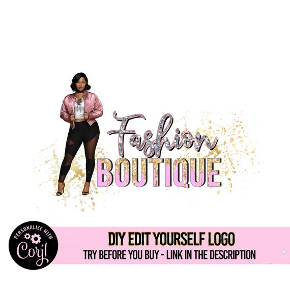 DIY Boutique Logo Fashion Logo Store Logo Clothing Logo - Etsy